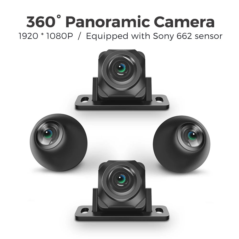 DUDUAUTO DUDU7 новые аксессуары 360 панорамная камера для SONY 662 AHD 1080P HD IP67 водонепроницаемый для Android автомобильный радиоплеер DU-662-360