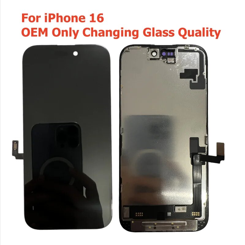 Для iPhone 16 Pro Max ЖК-дисплей 16 Pro, 3D сенсорный дигитайзер в сборе, 16 Plus, мягкий OLED-дисплей для iPhone 16 Pro, запасные части для экрана
