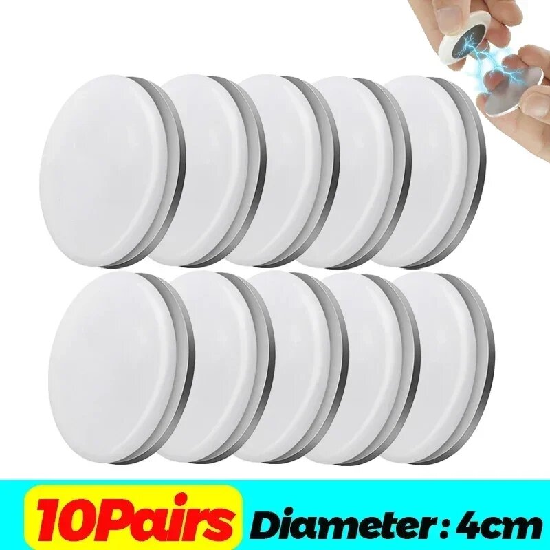 Магнитные утяжелители для штор, 10 пар Белый, White-10Pairs