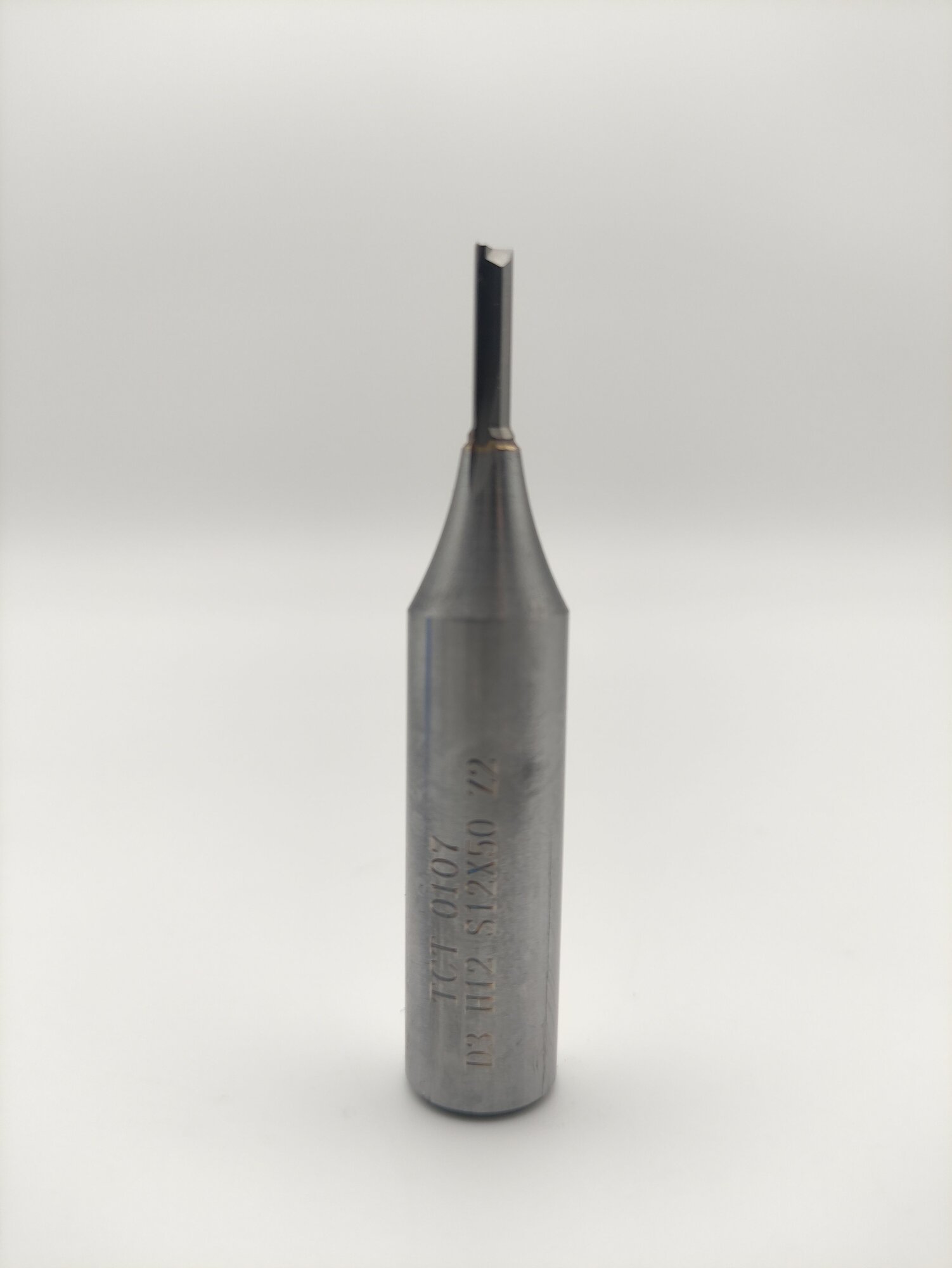 Фреза пазовая прямая по дереву 3х12х50х8 мм Z2+1 RED SAMURAI