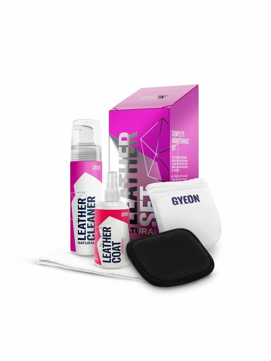 Набор по уходу за кожаными изделиями авто LeatherSet Natural