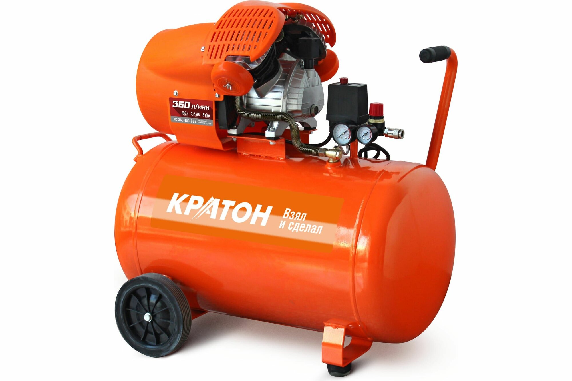 Компрессор с прямой передачей Кратон AC-360-100-DDV, 3 01 01 037