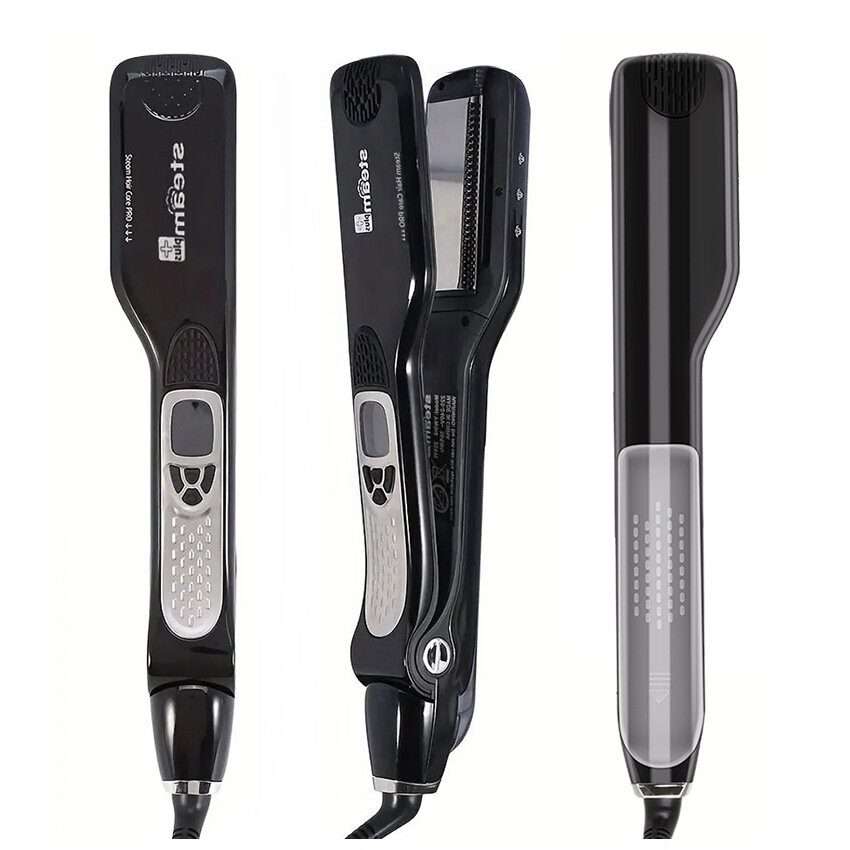 Паровой выпрямитель Steam, с многофункциональным спреем, для волос, мощность типа A, черный, британский стандарт UK