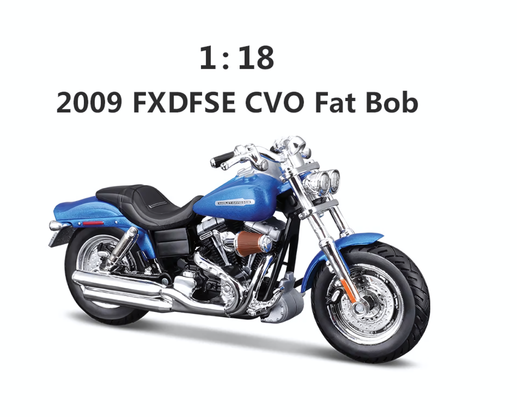 Модель мотоцикла Harley-Davidson 2009 FXDFSE CVO Fat Bob, Maisto, масштаб 1:18