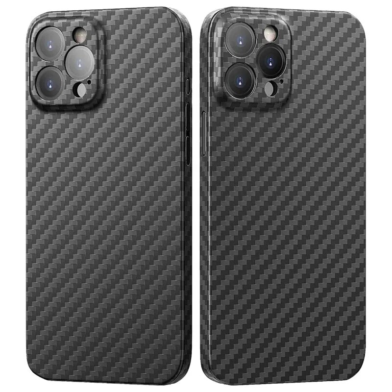 Чехол для iPhone 13 Pro, карбон, матовый