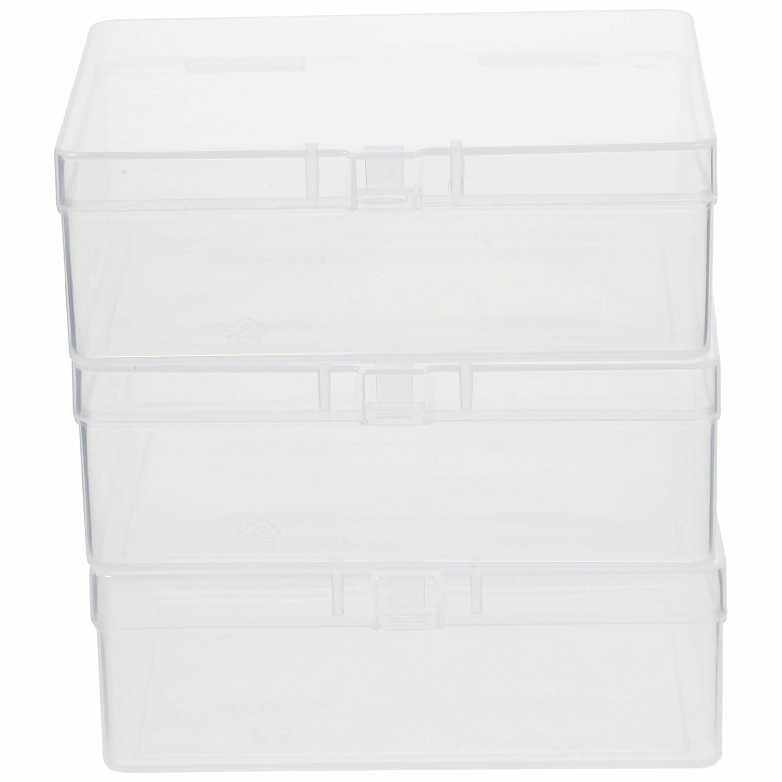 Прозрачные Коробки Для Карточек 3 Шт Игровые Карты Органайзер Размер 10.00X7.00X3.50Cm