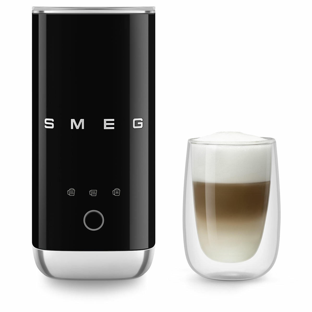 Вспениватель молока Smeg Montalatte 50's Style Nero MFF02BLEU