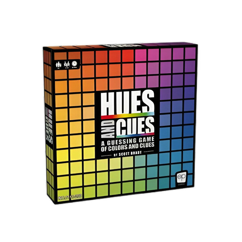 Hues and cues guess the colors board game with plastic parts for group events and educational play