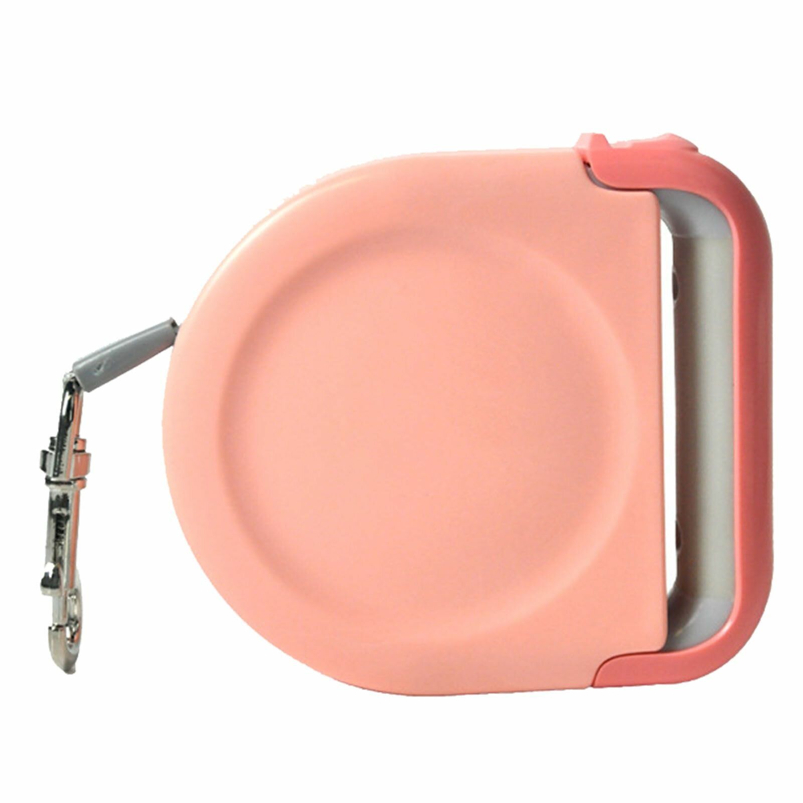 Портативный автоматический поводок для собак, выдвижной прочный поводок для выгула собак, розовый