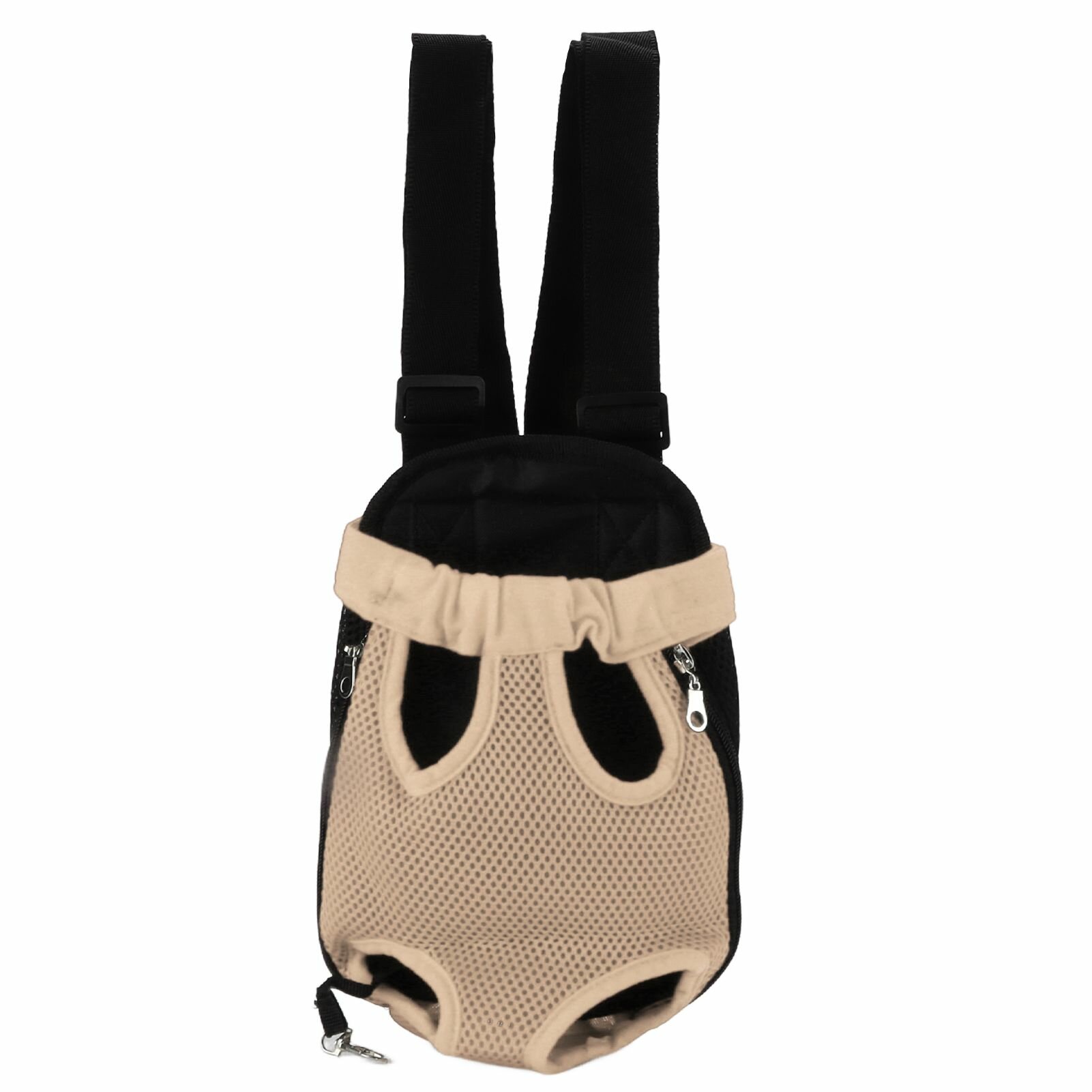 Рюкзак на грудь для домашних животных, дышащий портативный рюкзак-переноска для кошек и собак с передней стороны для пеших прогулок, путешествий, велосипедов, мотоциклов, бежевый S