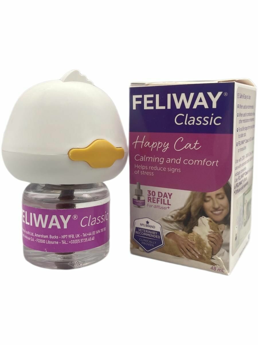 CEVA Feliway Classic феромон для коррекции поведения кошек,(флакон+диффузор) 48 мл