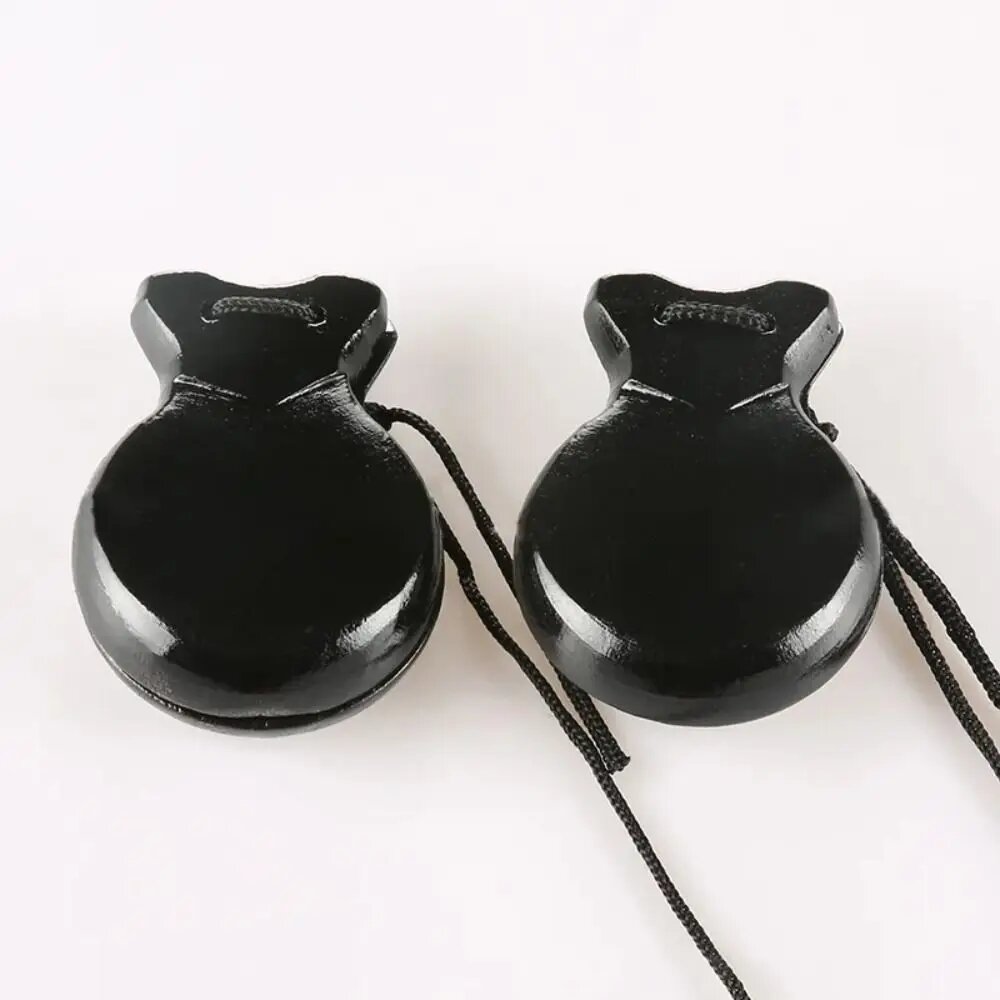 Деревянные кастаньеты для фламенко Черный, Black