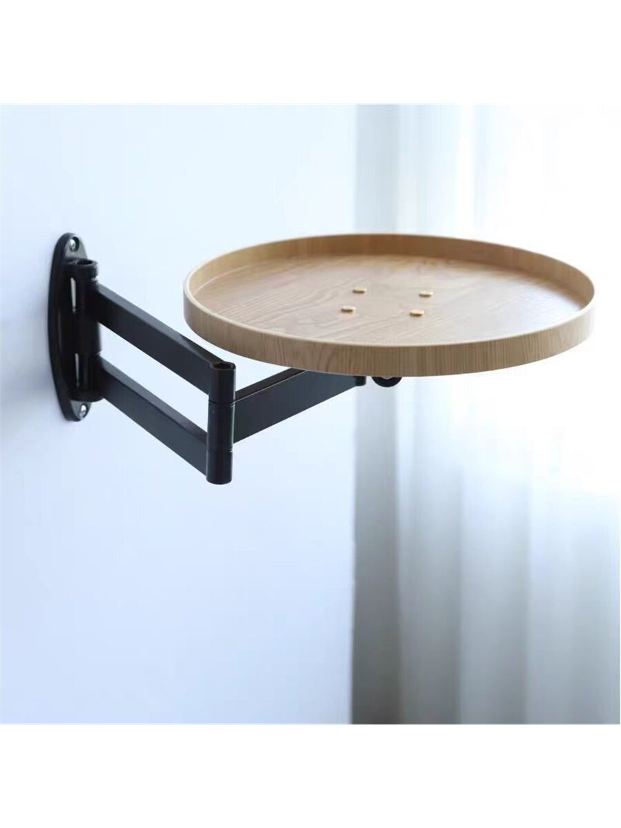 Подвесной стол Раскладной, 30х30х9 см, Складной маленький столик с прикроватным лотком для хранения вещей