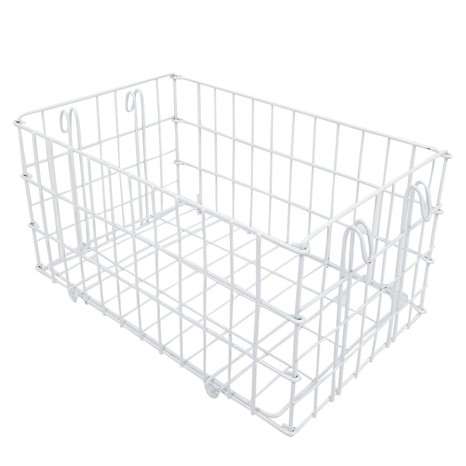 Складная металлическая корзина для инвалидной коляски 40x26x20см, антикоррозийная, большая емкость для покупок и путешествий
