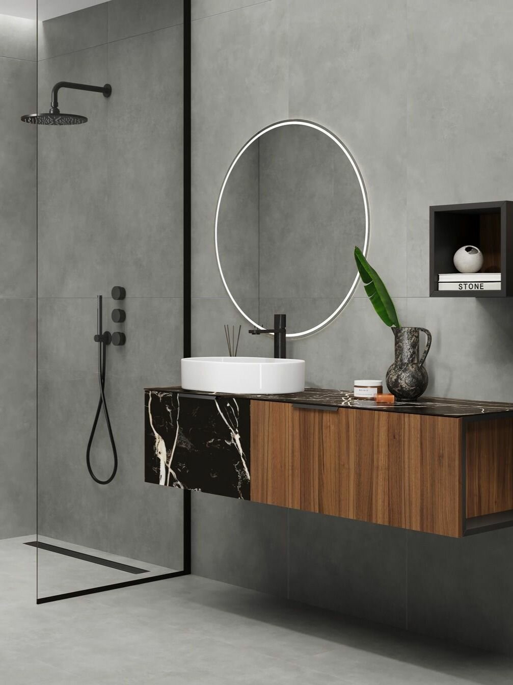 Керамогранит под бетон ALMA CERAMICA MURAL GFU60120MUR47R матовый 600x1200