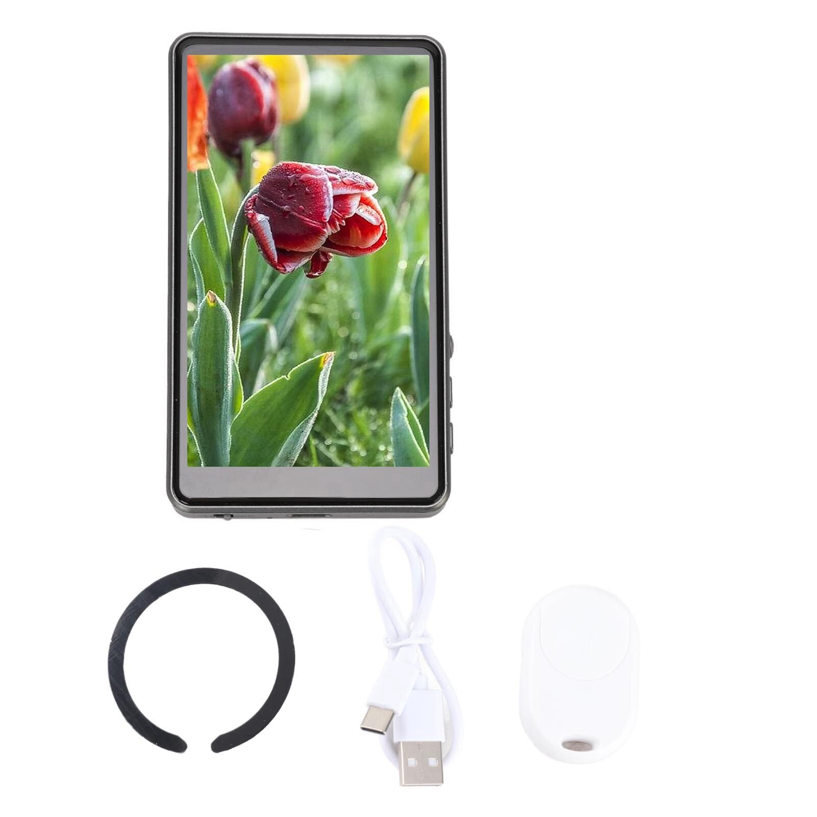 Экран для селфи Phone Vlog Selfie 4,02 дюйма, 3 уровня яркости, магнитное беспроводное портативное зеркало для задней камеры для прямых трансляций