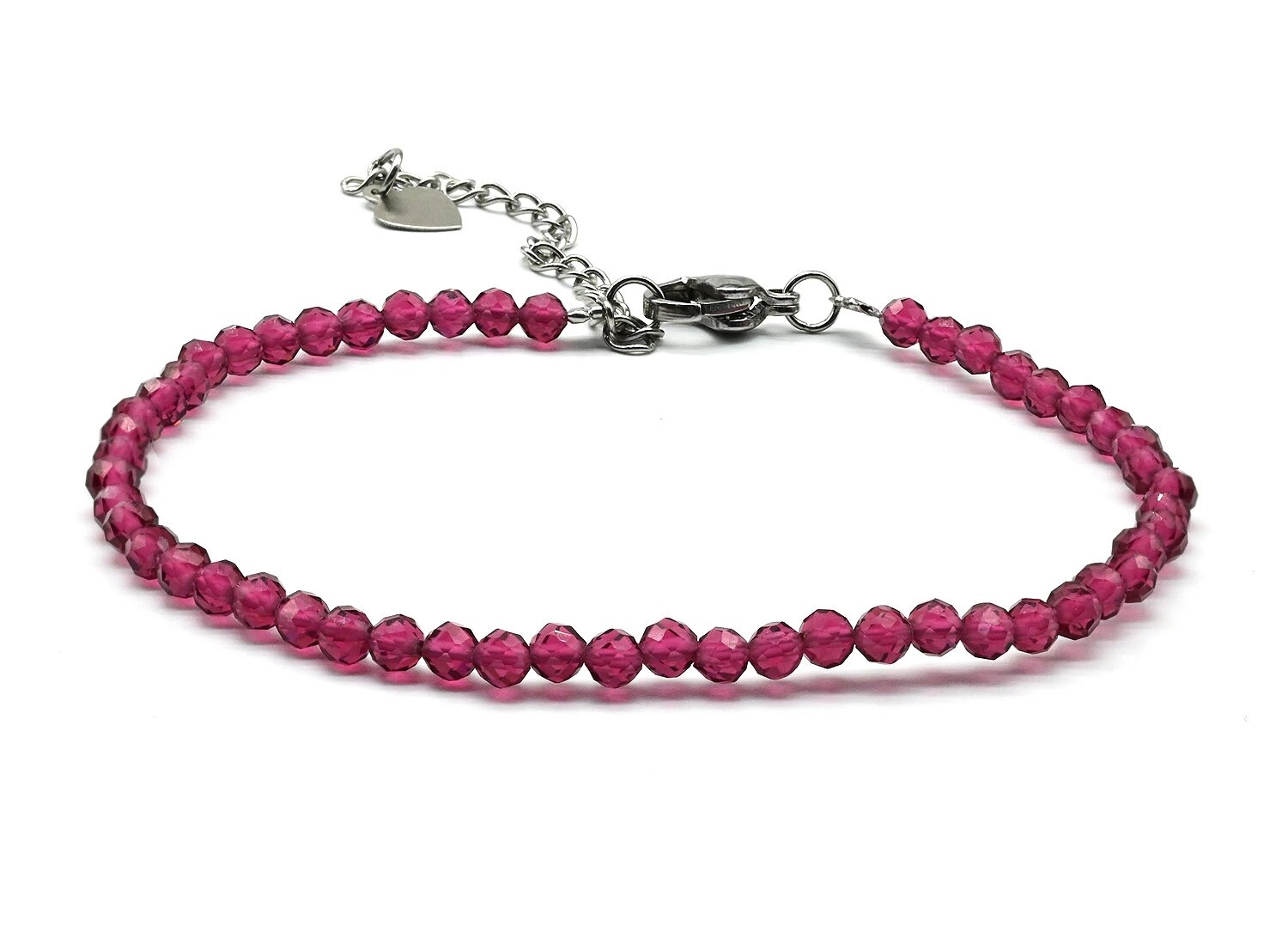 Браслет-цепочка, циркон