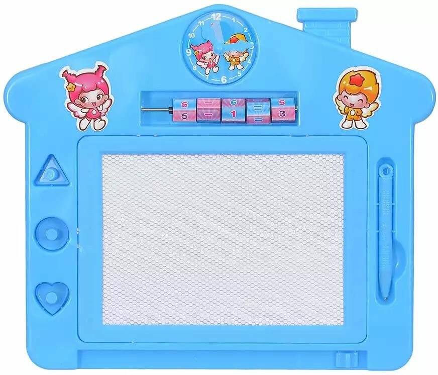 Доска для рисования КНР "Домик", цветная, магнитная, с печатями