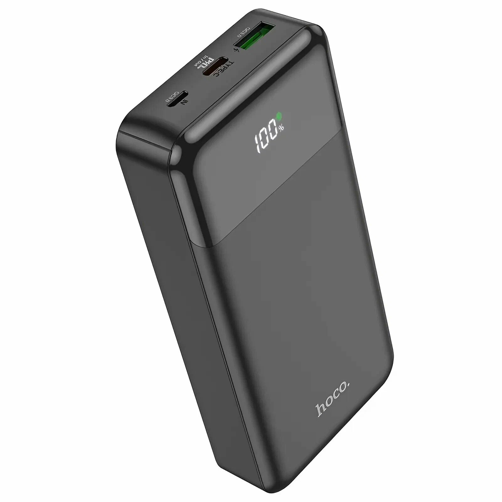 Внешний аккумулятор Hoco J102a, 20000mAh, QC 3.0, USB Type-C, черный