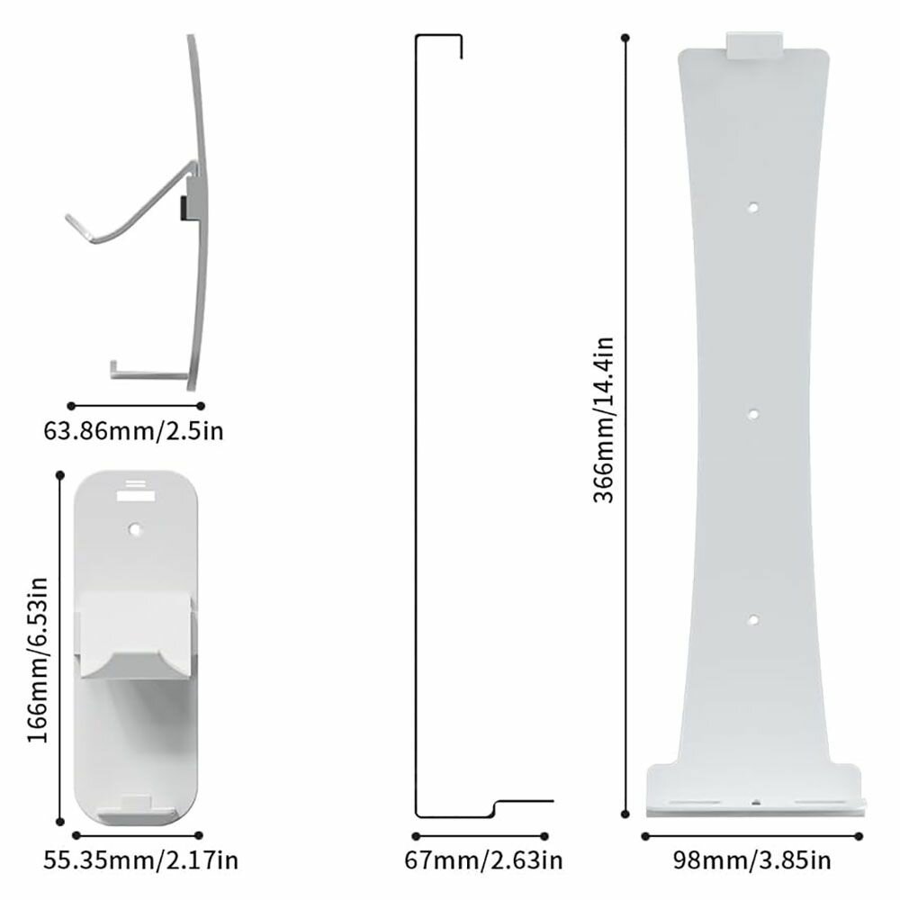 Настенное Крепление + Крючок Для Хранения Аксессуаров Для Консоли PS5 Slim