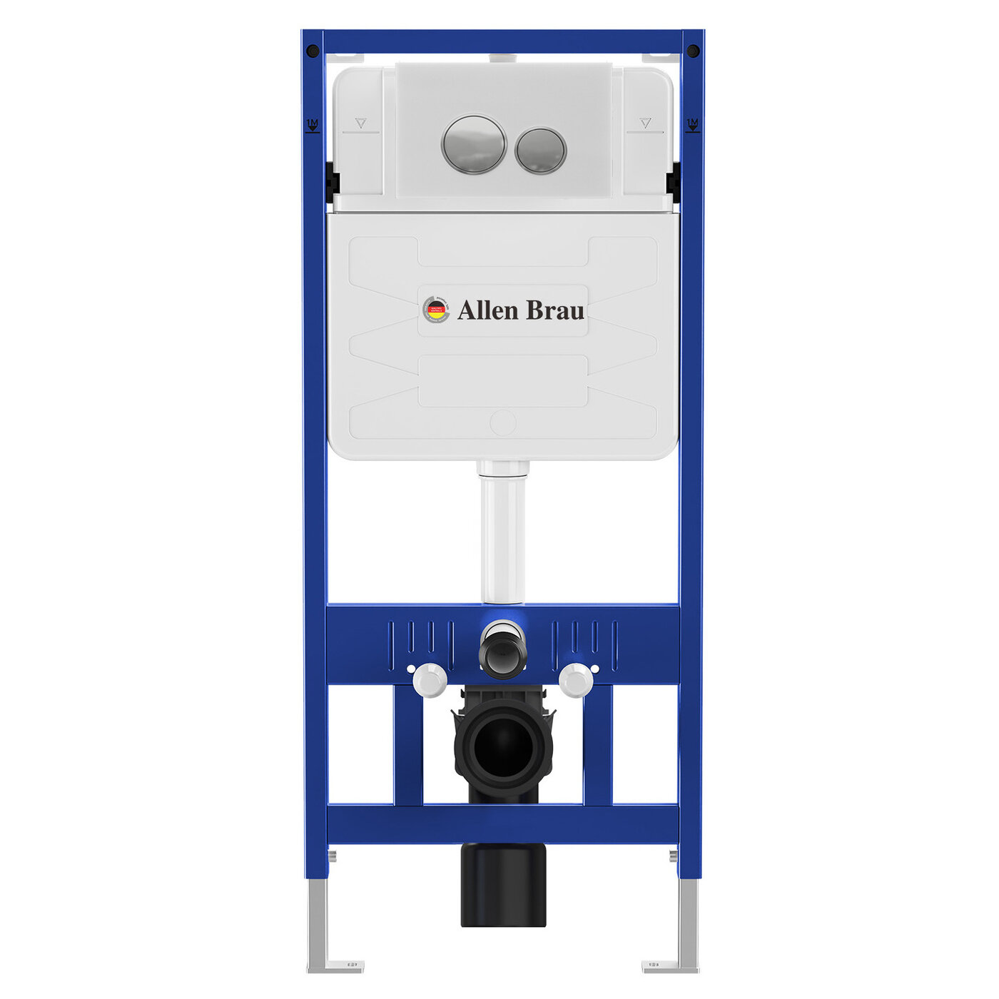 Инсталляция для унитаза Allen Brau Pneumatic Pro 9.11101.20 с кнопкой 9.20005.20