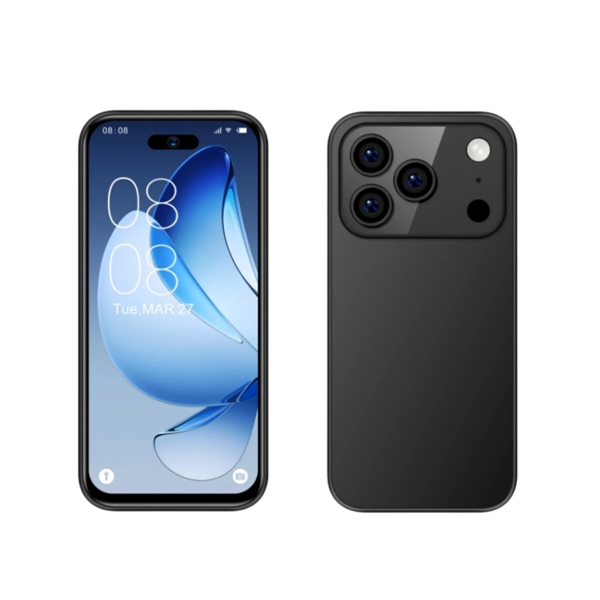 3G WCDMA Мини-детский смартфон Android 8.1 Dual SIM Play Store 3,7-дюймовый дисплей 1G 16G Wi-Fi Точка доступа Портативный Низкая цена для детей Standard, Черный, Black