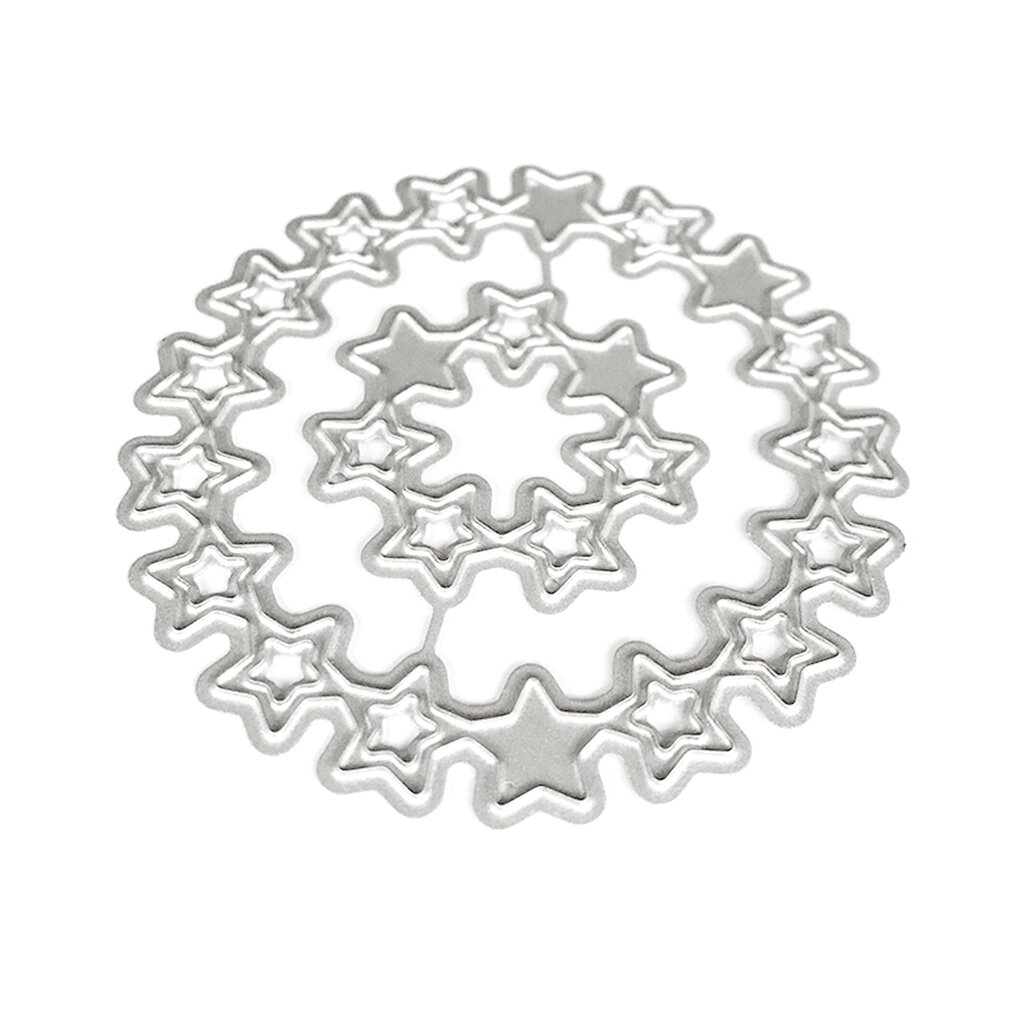 Круг Звезда Металлические Режущие Штампы Трафарет DIY Альбом Для Скрапбукинга Штамп Бумажная Открытка E