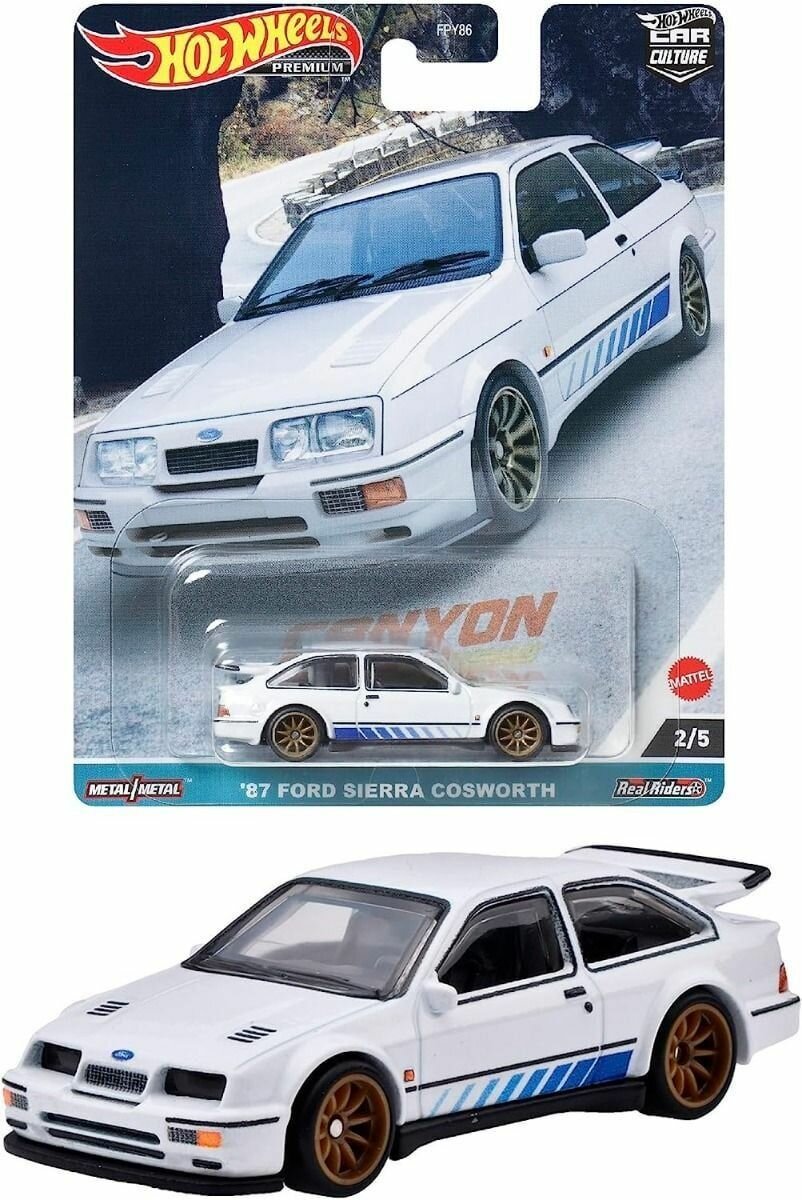 Машинка коллекционная Mattel Hot Wheels Premium Car Culture: FPY86 87 FORD SIERRA COSWORTH