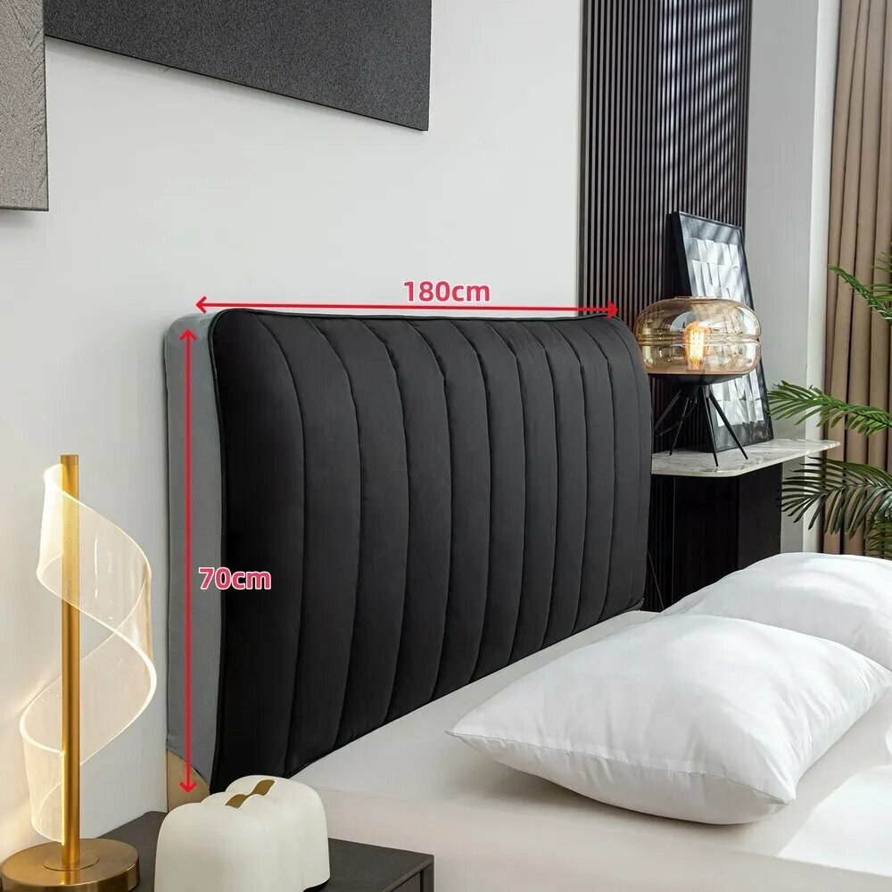 Чехол на мебель для кровати, 180 см х 70см【Высококачественный материал】: Чехол для изголовья кровати изготовлен из выс