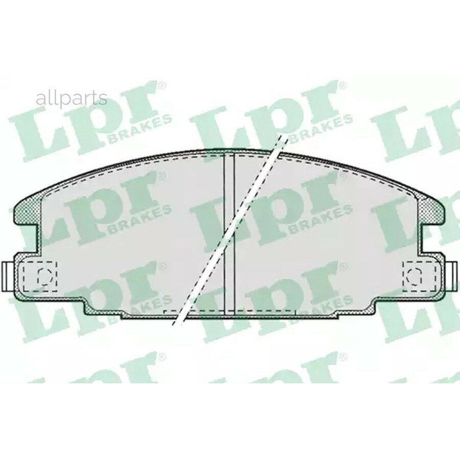 LPR 05P685 Колодки тормозные OPEL FRONTERA 92-98/ISUZU TROOPER 84-91 передние