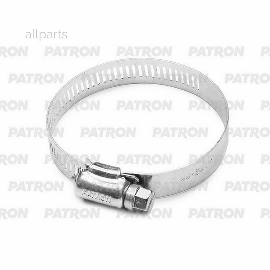 PATRON PA044064 Хомут винтовой 44-64 мм American Type лента с перфорацией, ширина ленты 12.7 мм, W1 - оцинкованная сталь