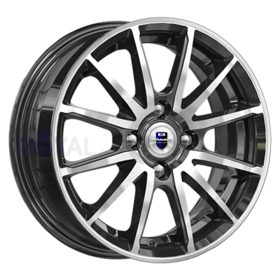 Литой колесный диск K&K Квант (КС960) 5,5x14/4x100 ET38 D67,1 Алмаз черный