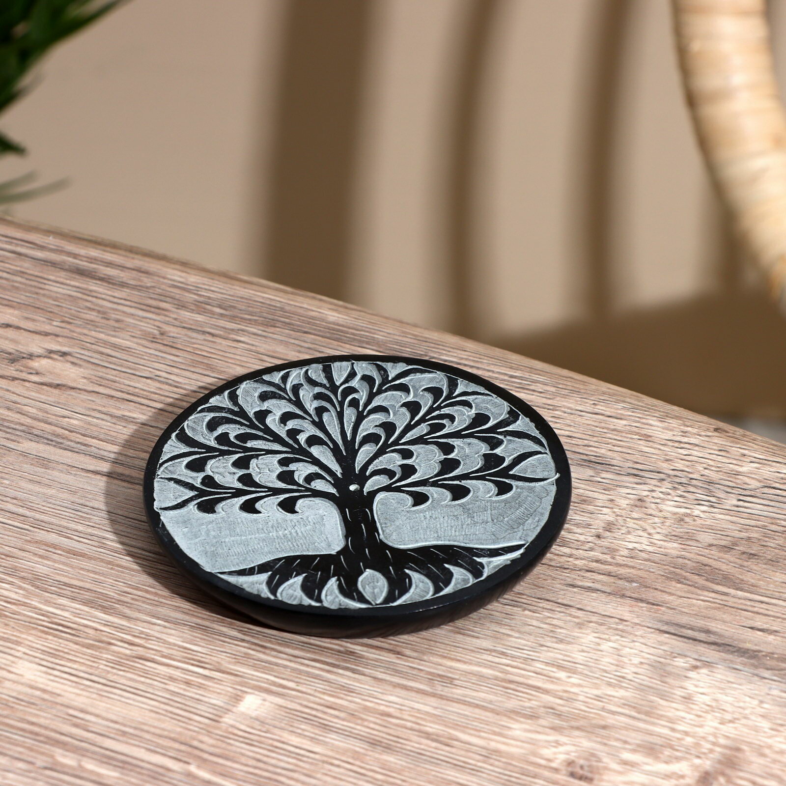 Подставка под благовония "Древо", 10 см, камень, тип благовоний: палочки