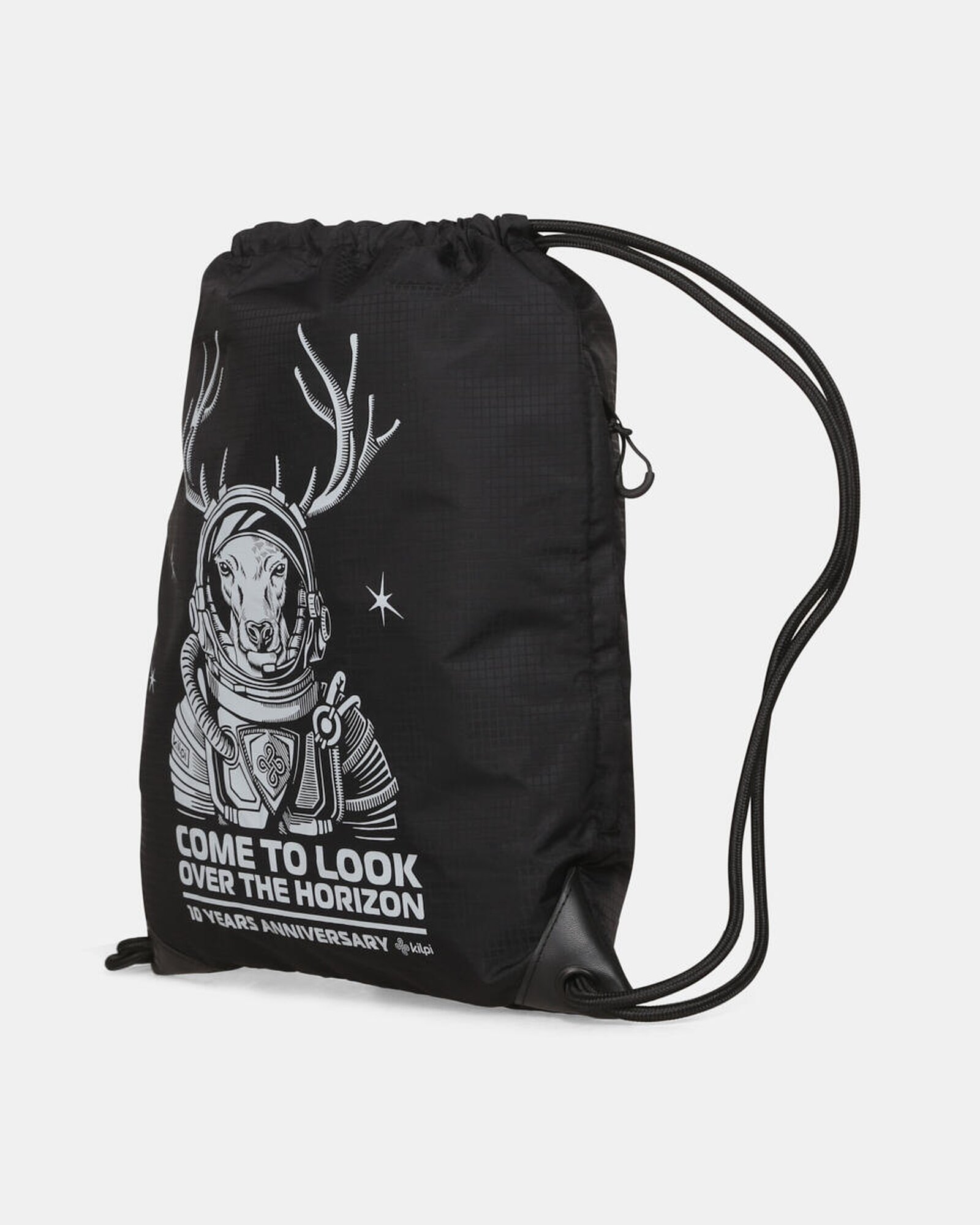 Decathlon Рюкзак для обуви, универсальный Kilpi LTD NOVA-U, с принтом, 10 л, черный