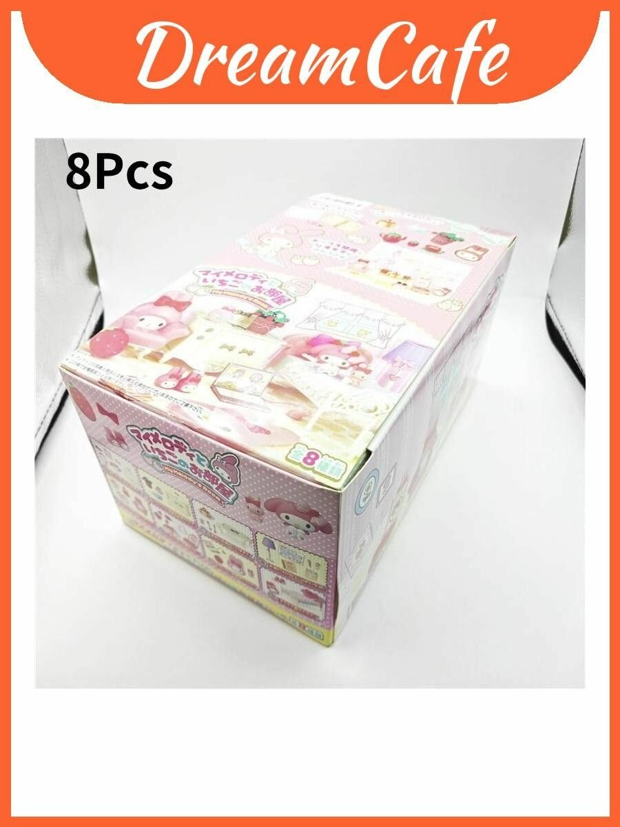 My Melody миниатюрная сцена клубничной комнаты коллекционная игрушка набор фигурок