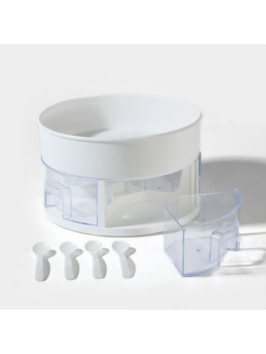 Вращающийся органайзер для специй на 4 ячейки