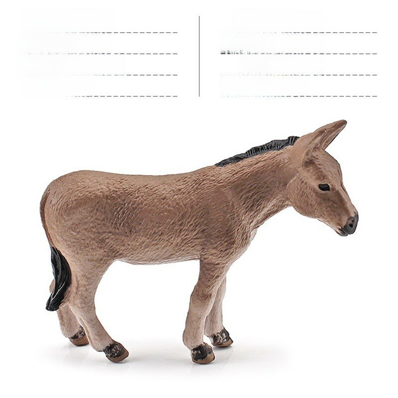 Pvc фигурки лесной осёл альпака овца для детей обучение и коллекционирование стиль а