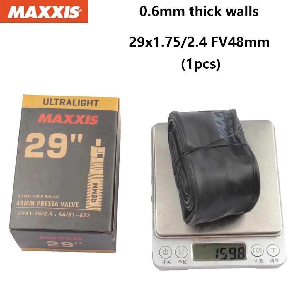 MAXXIS ULTRALIGHT Велосипедная камера 0,60 мм 26 27,5 29 700 29x1.75-2.4 FV48