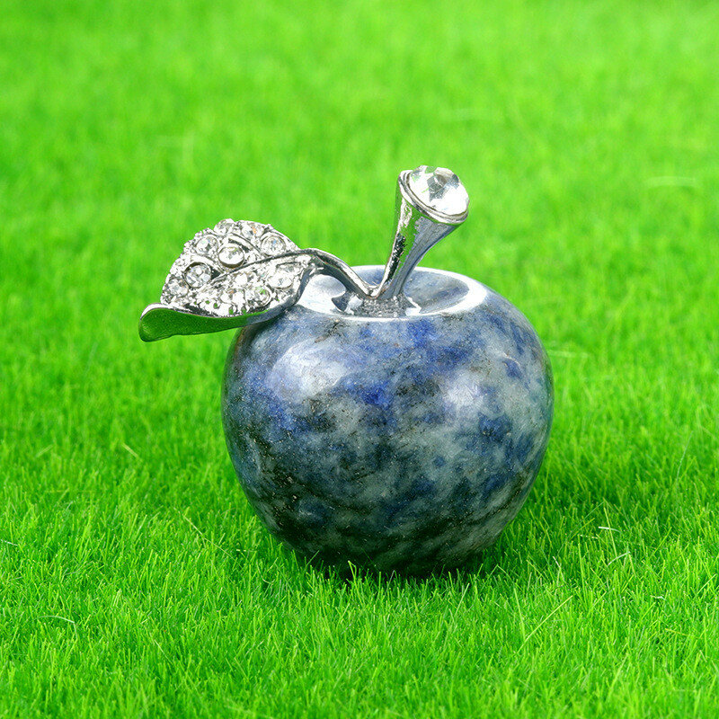 Форма агат кристалл 25 мм мини декор для интерьера автомобиля и дома рождественский украшение голубой точка нефрит