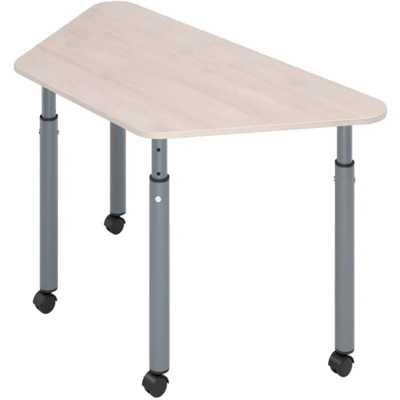 Стол MET_ученический Комус Мебель 3-7рг. на кр. оп. дуб шамони св./сер