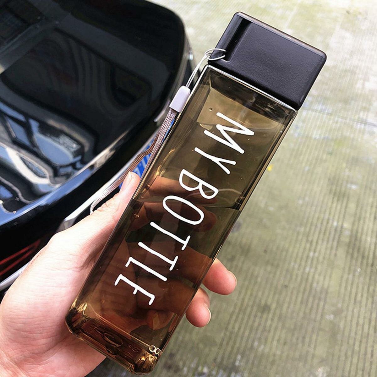 Квадратный пластиковый стаканчик, простая удобная чашка, устойчивая к падениям, портативная чашка для сока