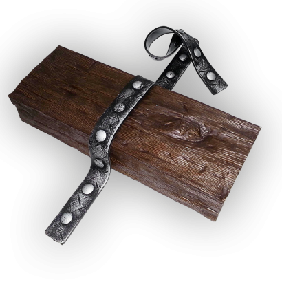 Ремень Имитация Полосы Кованного Металла Уникс Т Серебро 950х40х7мм для Маскировки Стыков.