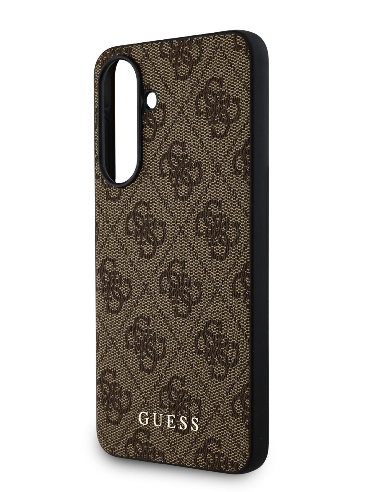 Чехол Guess для Samsung Galaxy A56 из экокожи PU leather с принтом 4G Classic, коричневый