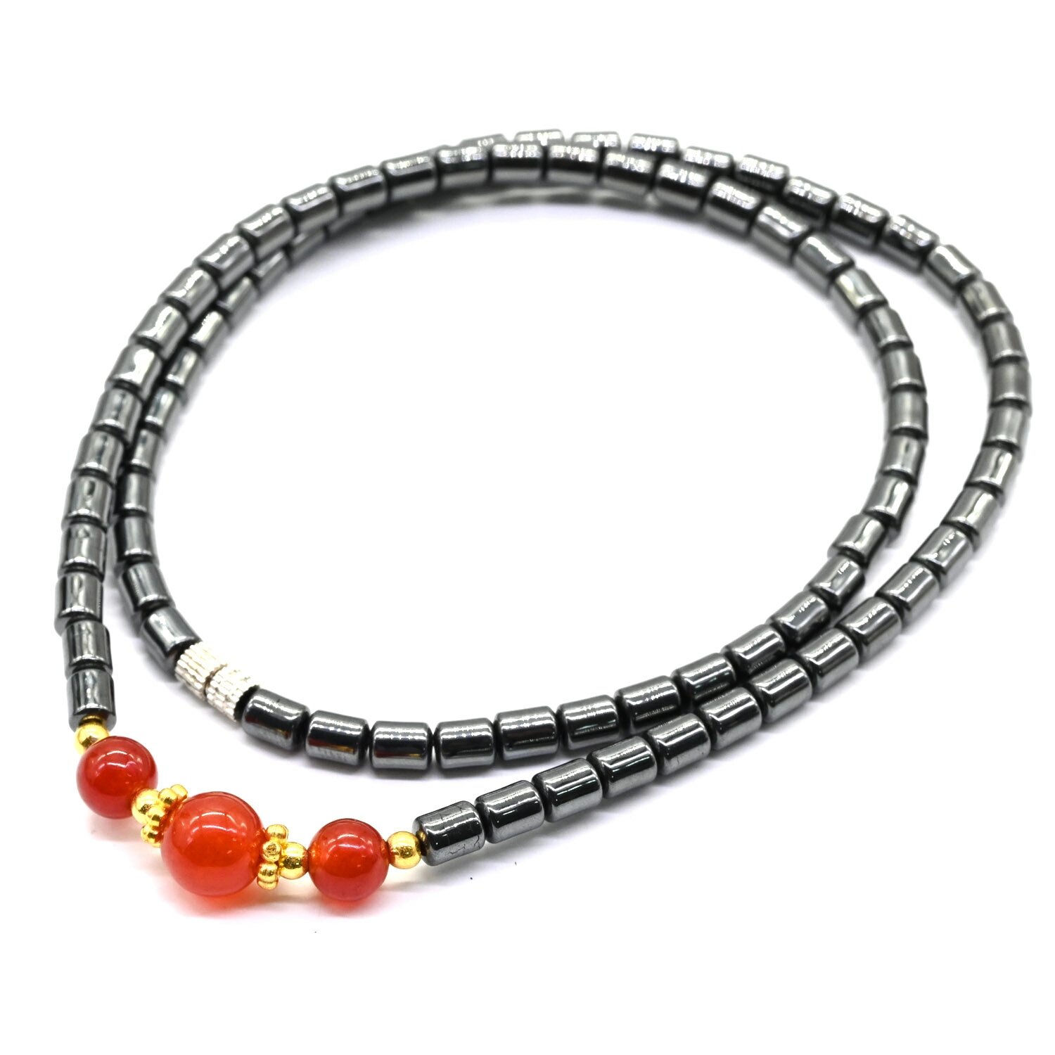 Бусы, гематит