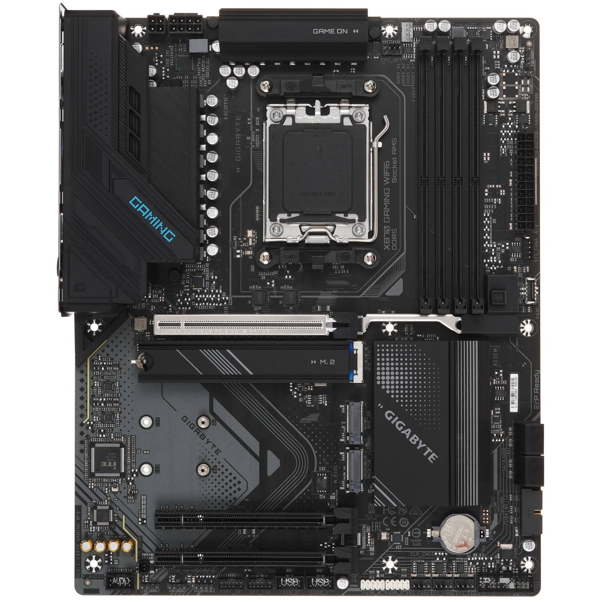 Материнская плата Gigabyte X870 GAMING WF6 черный, Socket AM5, AMD X870, ATX