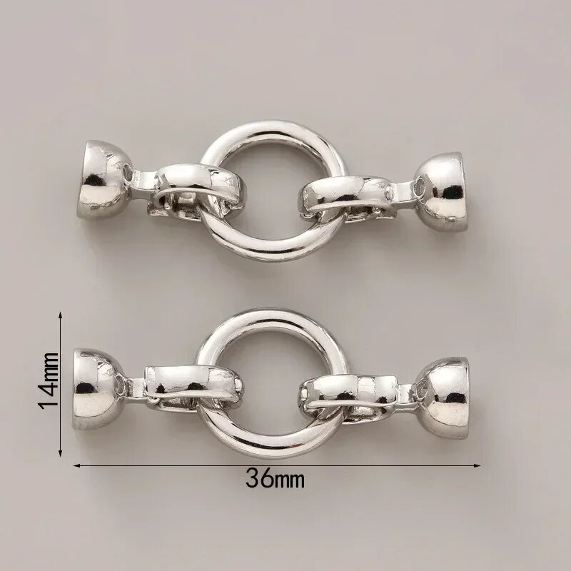 Соединитель для украшений, серебряный, TN-LJK09-Silver-1