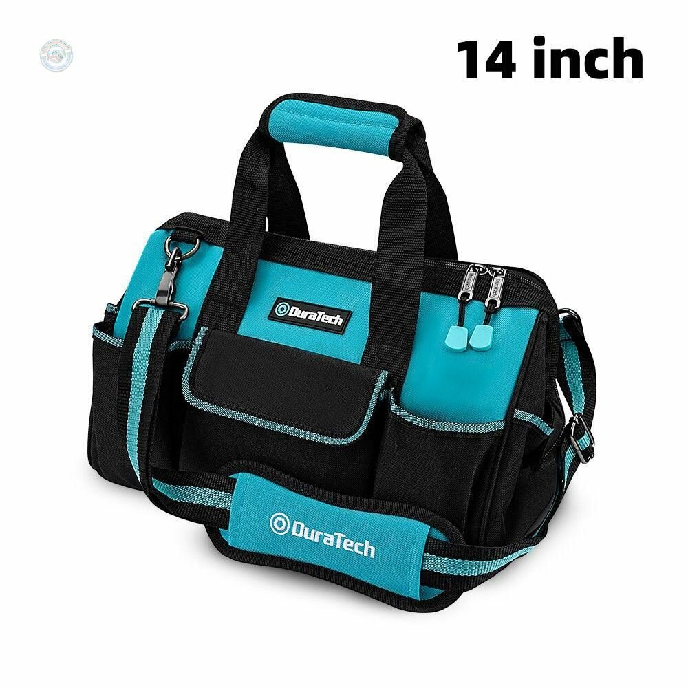 Сумка для инструментов, удобная переноска и хранение, прочная рабочая сумка с множеством карманов для молотка, отвертки, гаек и мелочей