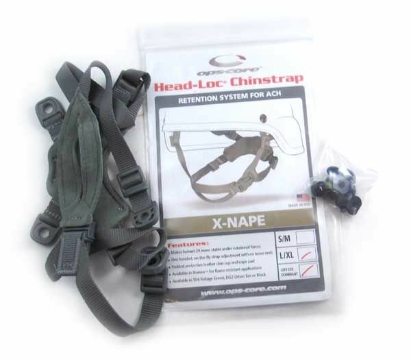 Ременная система Ops-Core "Head-Lock" X-Nape, для баллистических шлемов, черная, размер S/M