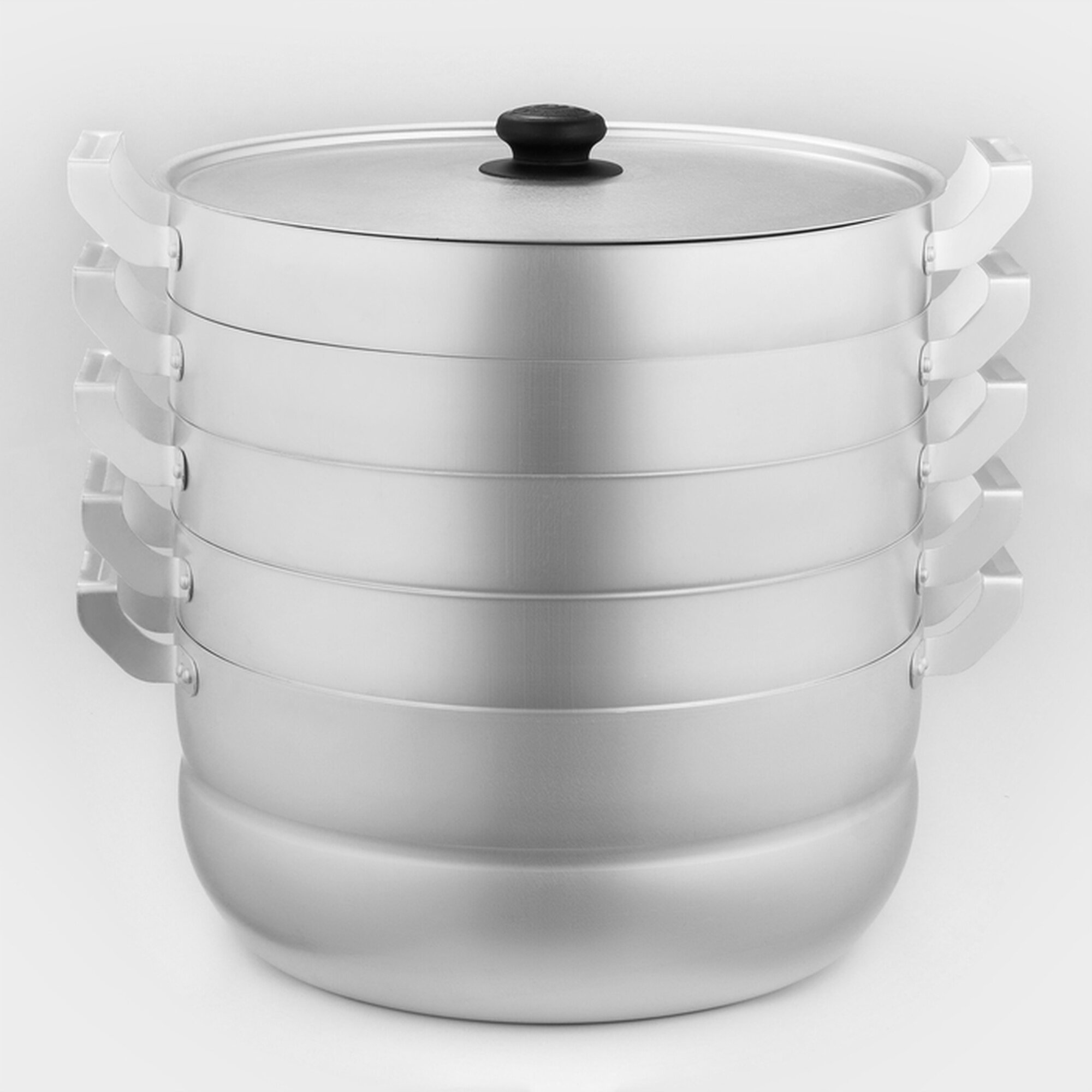 Манты-казан, 13 л, с 4 сетками, высота секции 5 см, металлическая крышка