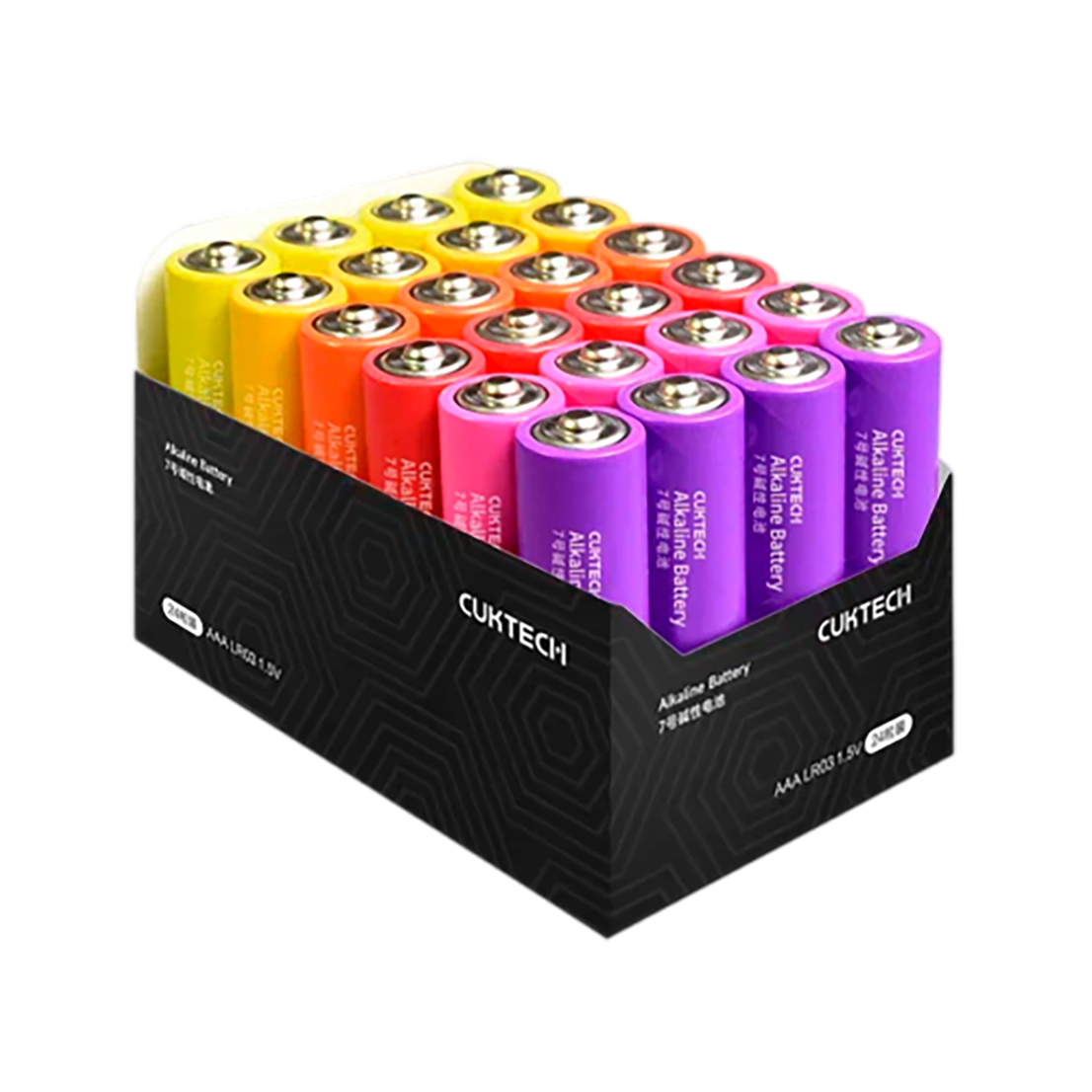Батарейки алкалиновые Xiaomi CUKTECH LR03 1.5V тип AAA 24 шт. B09 (цветные)